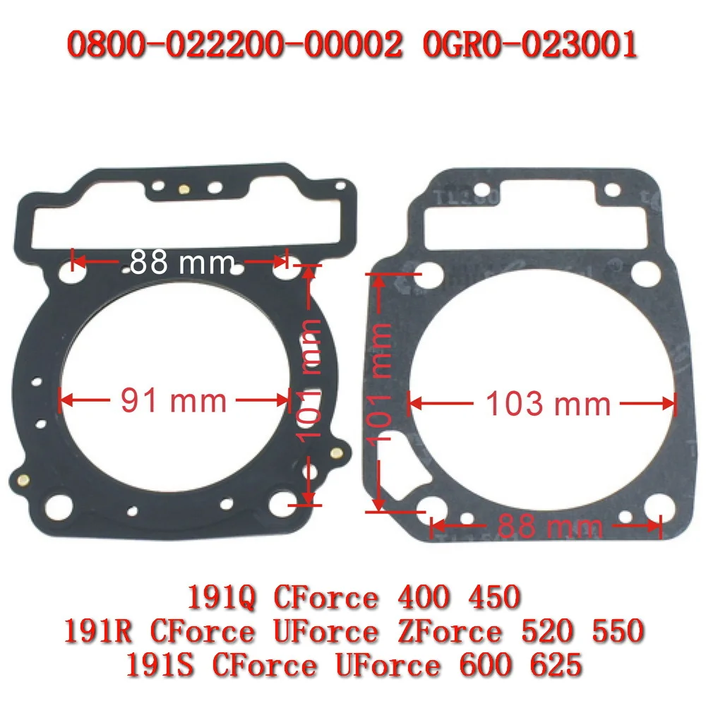 Cf520 Cf550 Oem Gasket For Cylinder For 0gr0-6070a Cfmoto Cforce Zforce ...