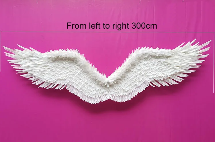 Large Goose Feather Angel Wings White Feather Angel Wings Wall ...