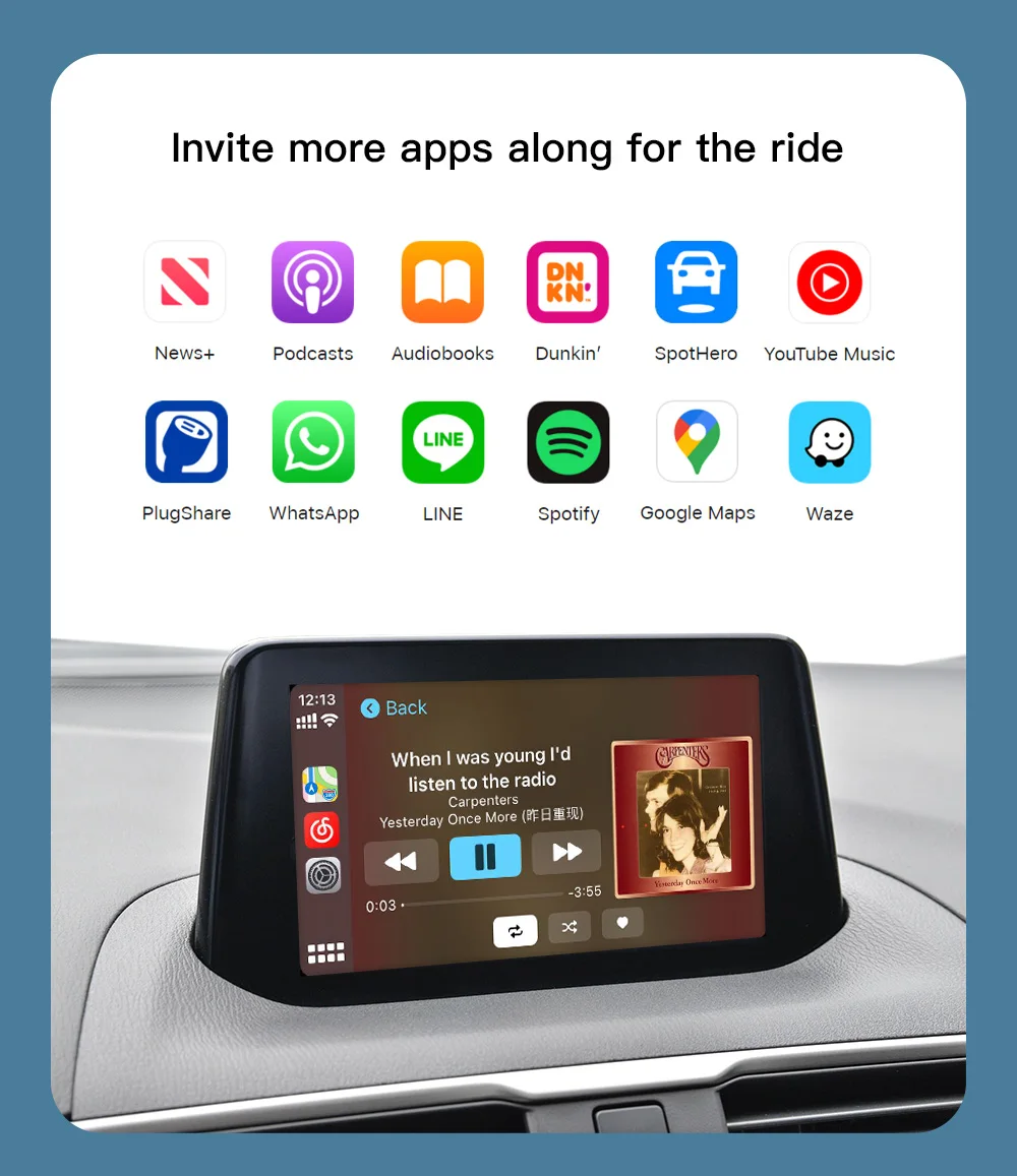 Carabc Apple Carplay Android Auto Usb Adapter Hub For Mazda 6 Mazda 3 ...