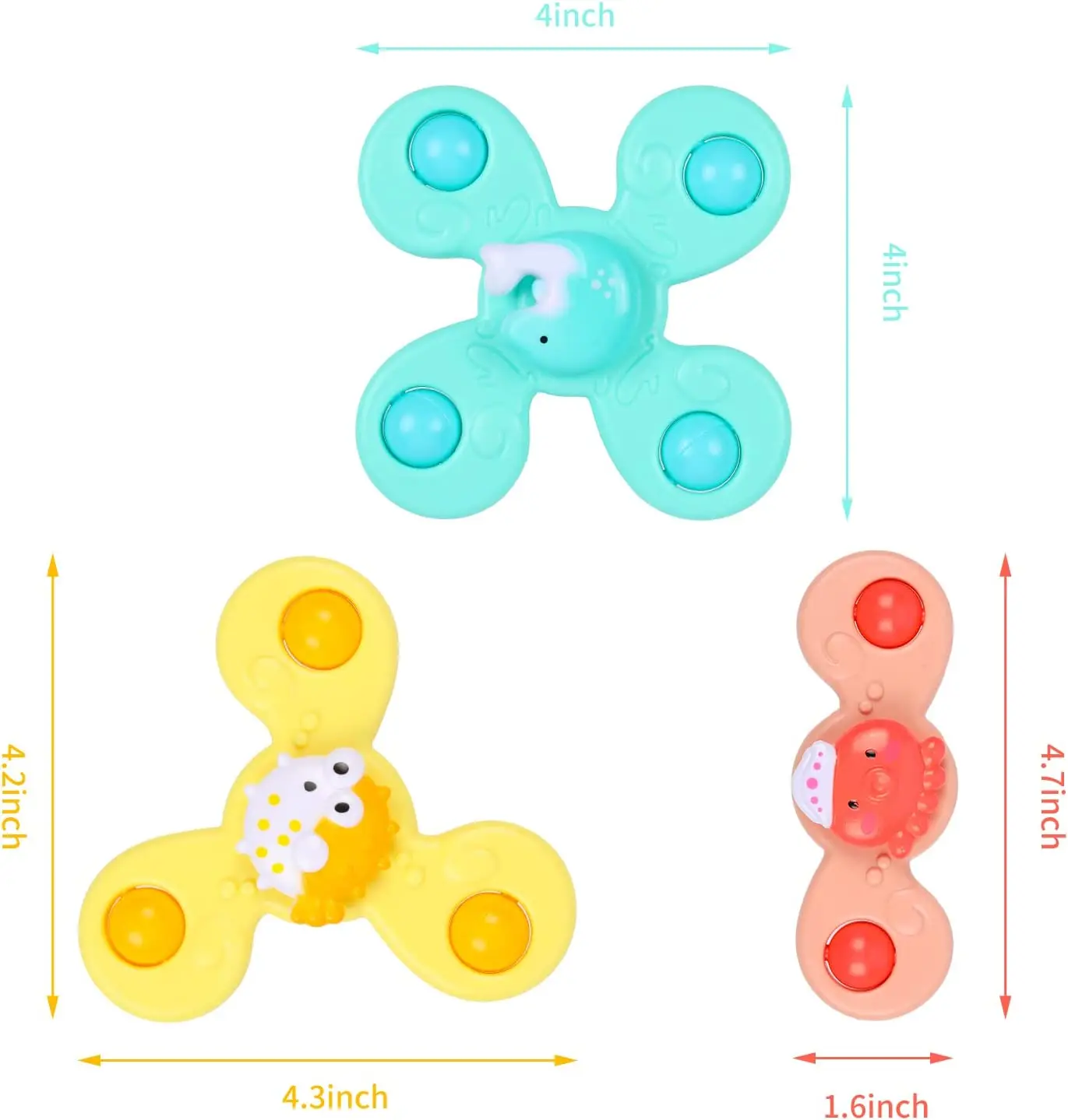 New Wholesale Baby Rattles Spinning Tops Baby Rattle Teether Suction ...