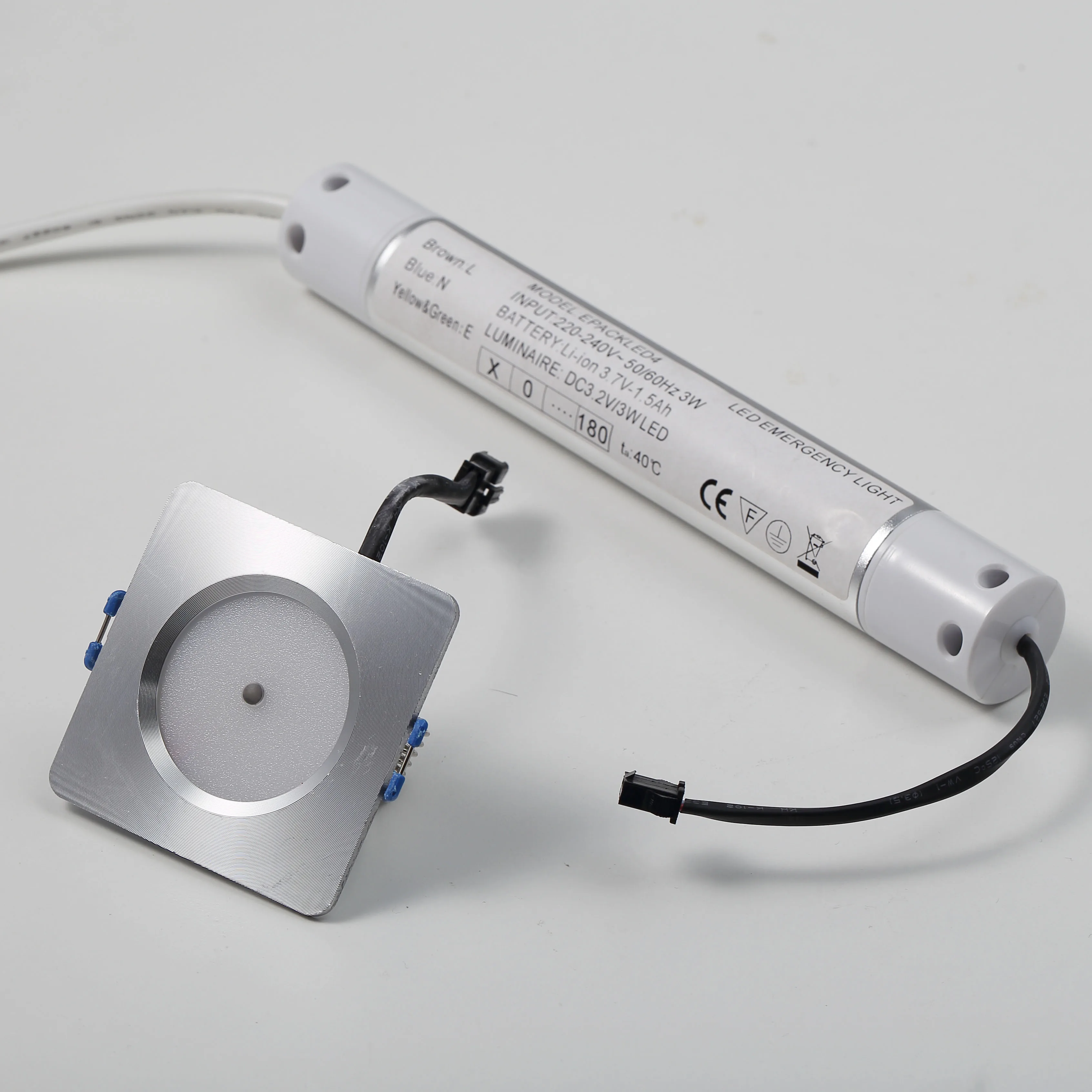 Square Shape Ceiling Mounted Built-in Li-ion Battery Rechargeable Led ...