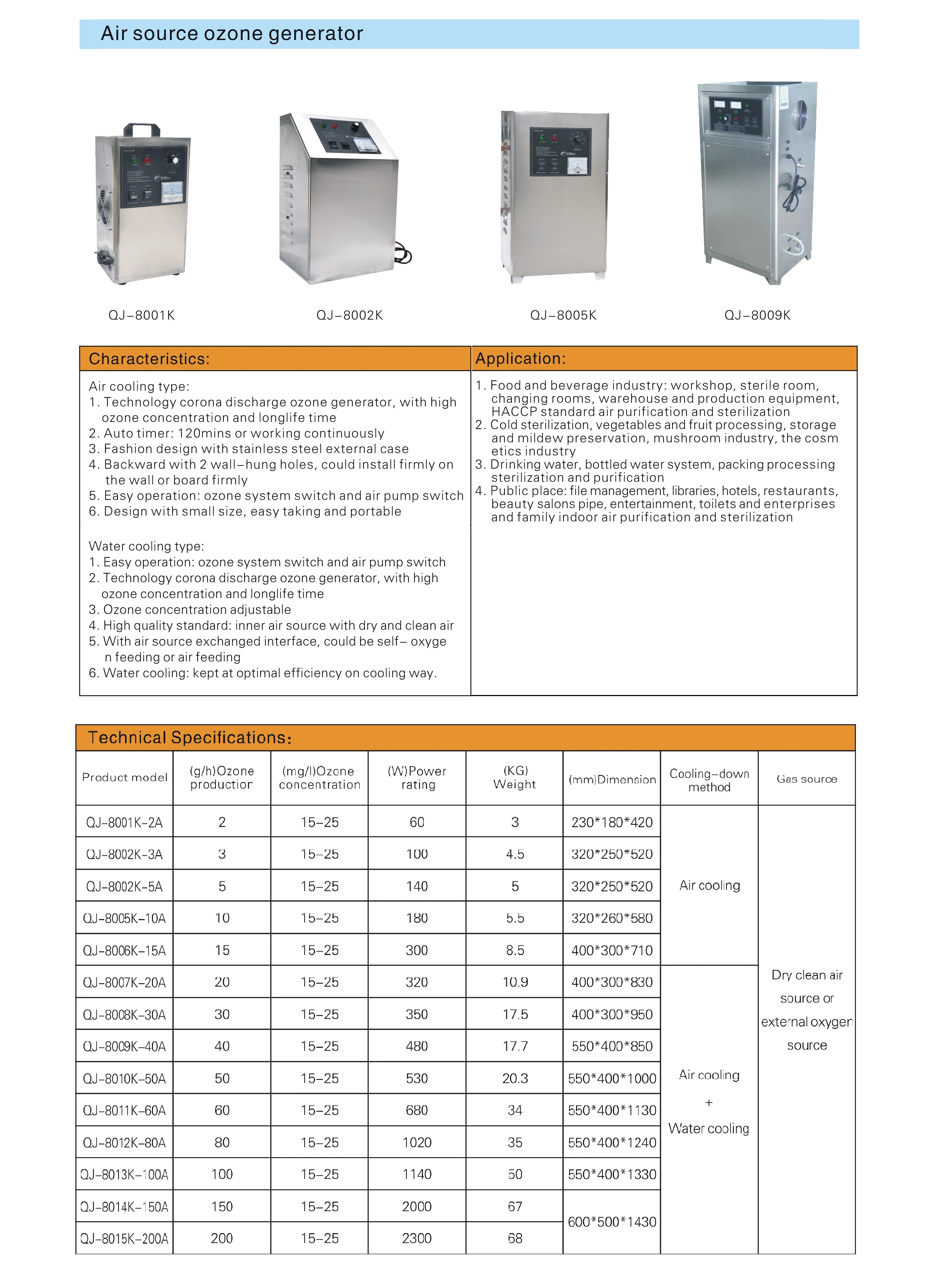 air Source Ozone Water Generator Industrial Ozone Generator Ozone for ...