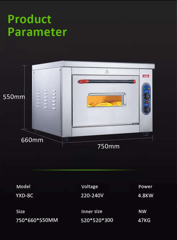 Electric Automatic Counter Top Oven for Restaurant Use