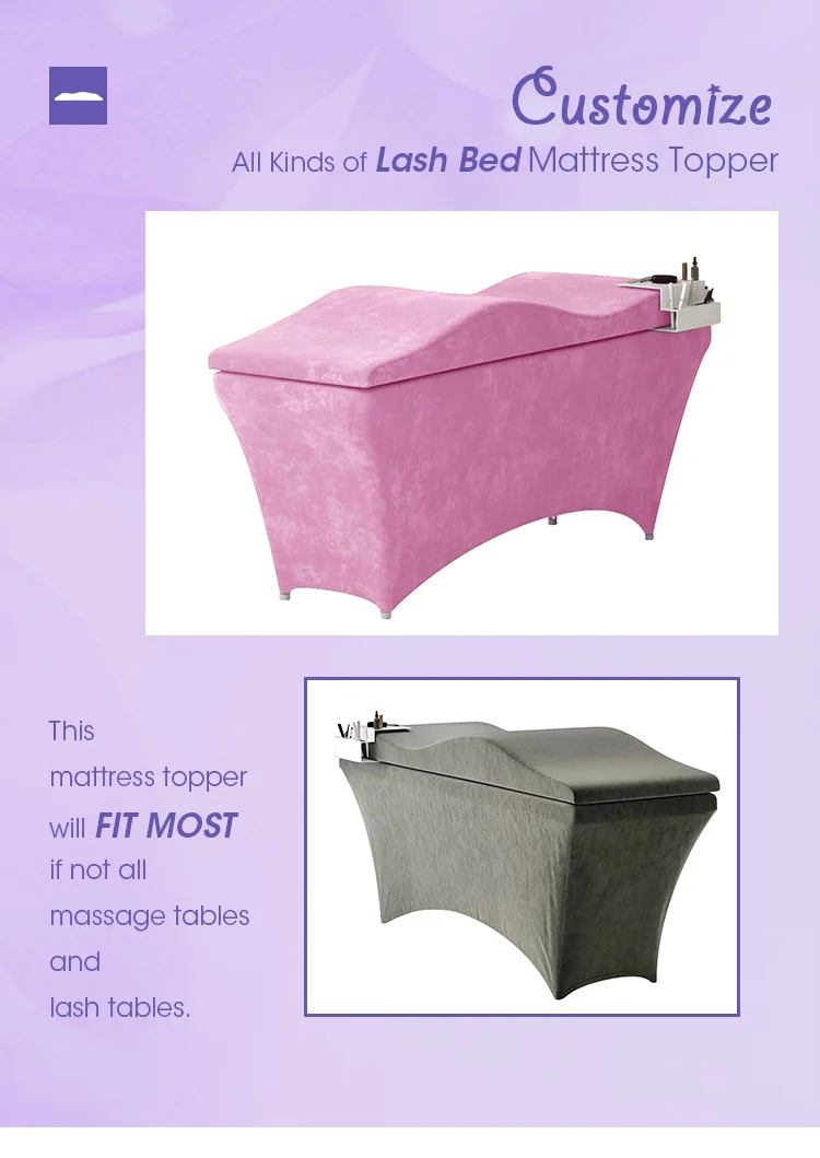 Customize Eyelash Extension Massage Table Mat Beauty Bed Pad Wave ...