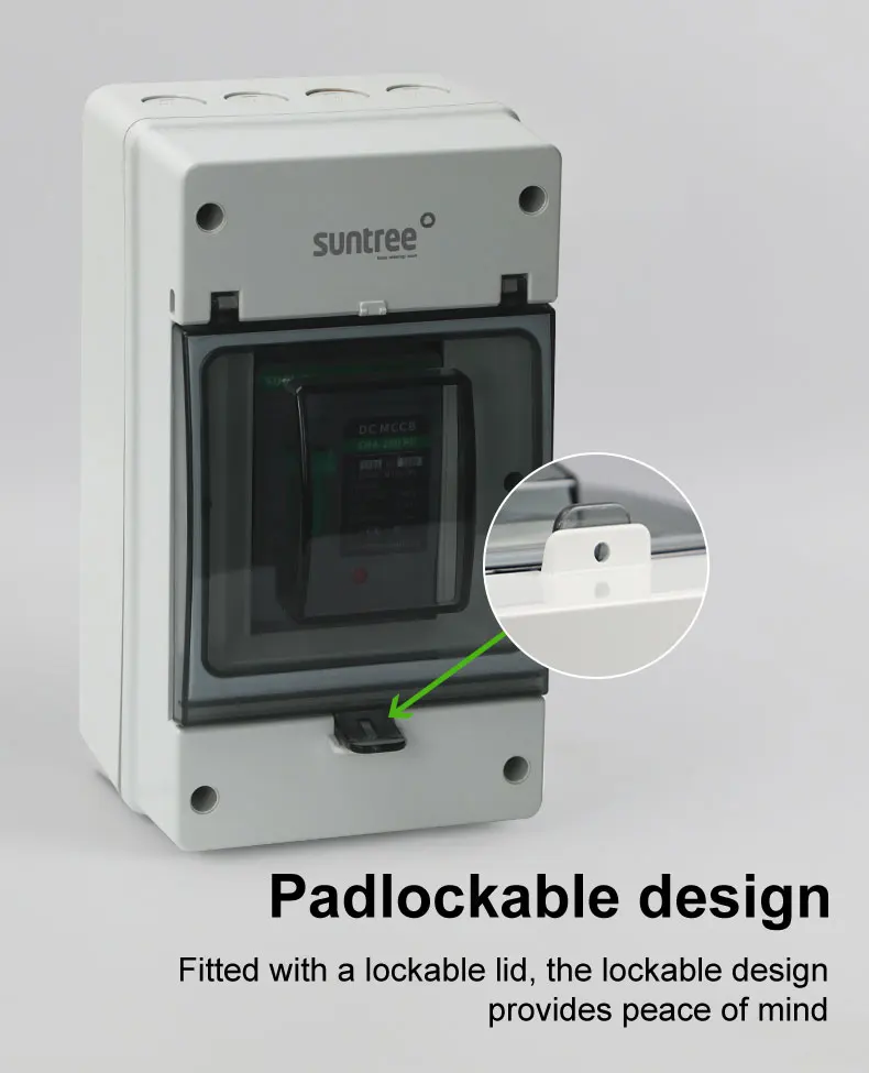 Suntree Solar Cell Combiner Box Mccb Dc Circuit Break 2p Dc 500v ...