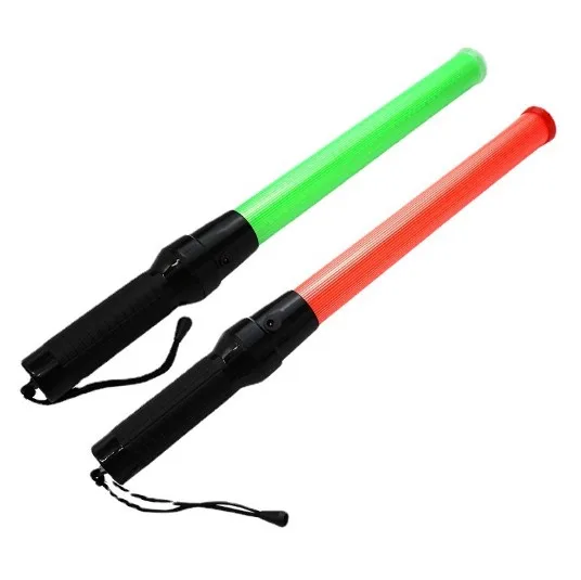 Red Led Wand Stick Battery Rechargeable Traffic Plastic Baton - Buy ...