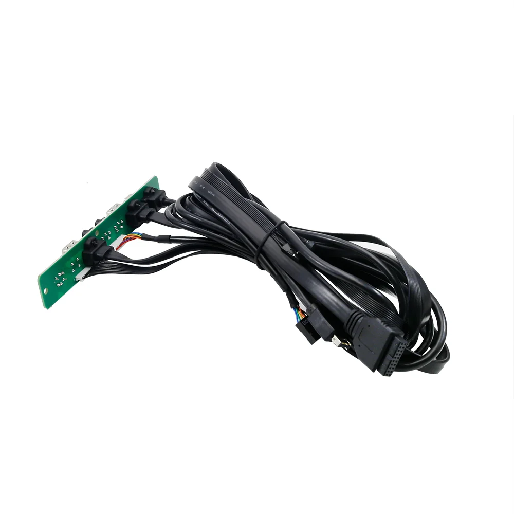 PC Computer Front Panel Motherboard Cable Dual USB3.0 with Type-C Power ...