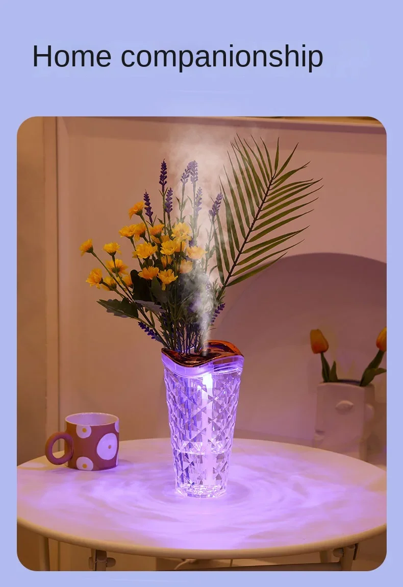 New Desktop Usb Humidifier Home Room Decoration Small Portable Colorful ...