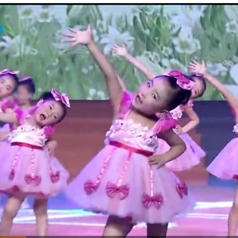 PD01040 Girls' Tutu Dress Ballet Tulle Dance Performance Costume for ...