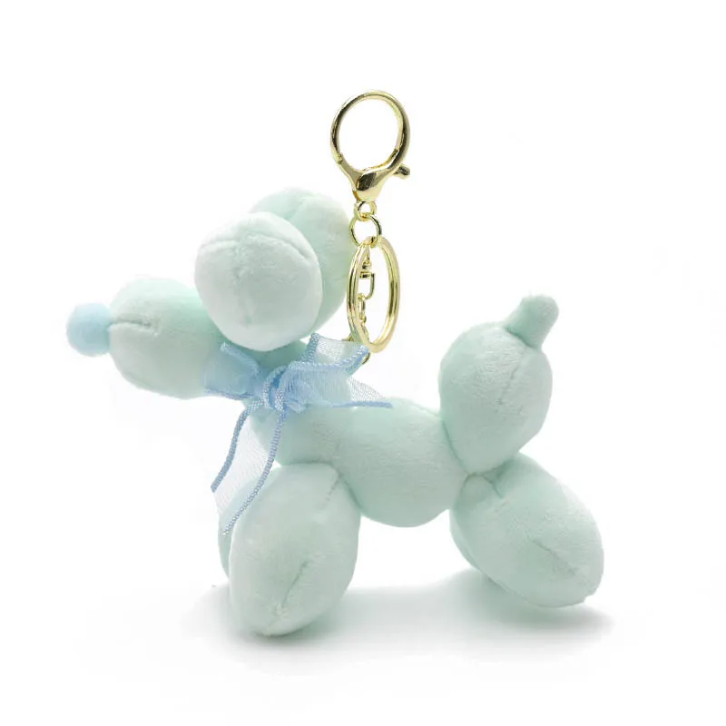 Cute Balloon Dog Plush Keychain Stuffed Animal Toys Bag Schoolbag Charm ...