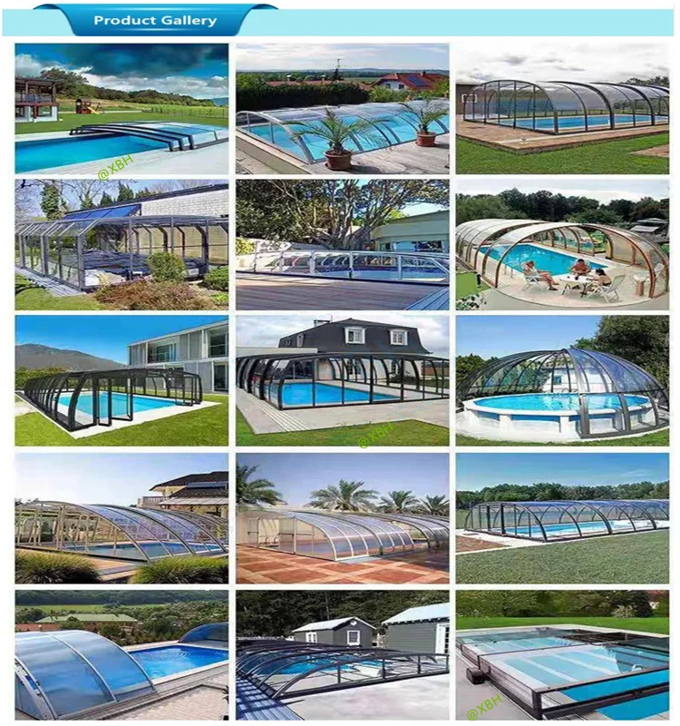 XBH Outdoor Retractable Pool Swim Covers - Durable & Clear