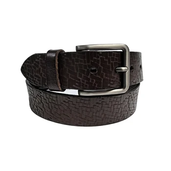 Men Wear Dark Brown Leather Belts Genuine Leather Men's Handmade Belts ...