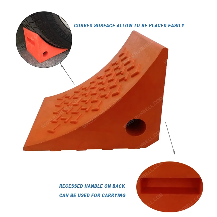 Polyurethane Pu Foam Car Truck Trailer Wheel Chock Stopper - Buy Truck ...