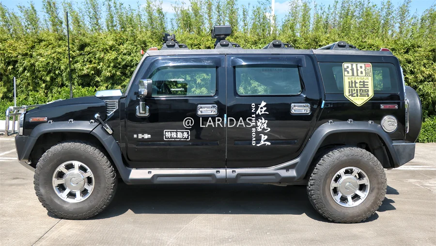 For Hummer H2 Wide Body Kit - New Fiberglass Front & Rear Bumper Fender ...