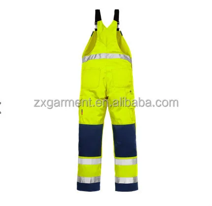 Pvc Coated Waterproof Carpenter Work Bib Overall Hi Vis Reflective ...
