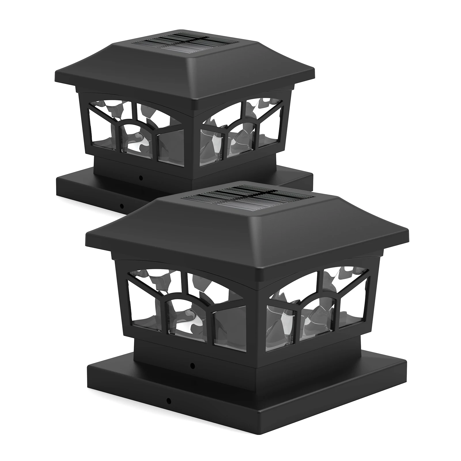 Long Working Time Outdoor Waterproof Lamp Solar Pillar Lights For Yard ...