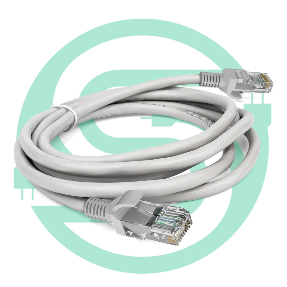 1m Gray LAN Ethernet Cable Network Jumper PVC Jacket Cheap Factory ...