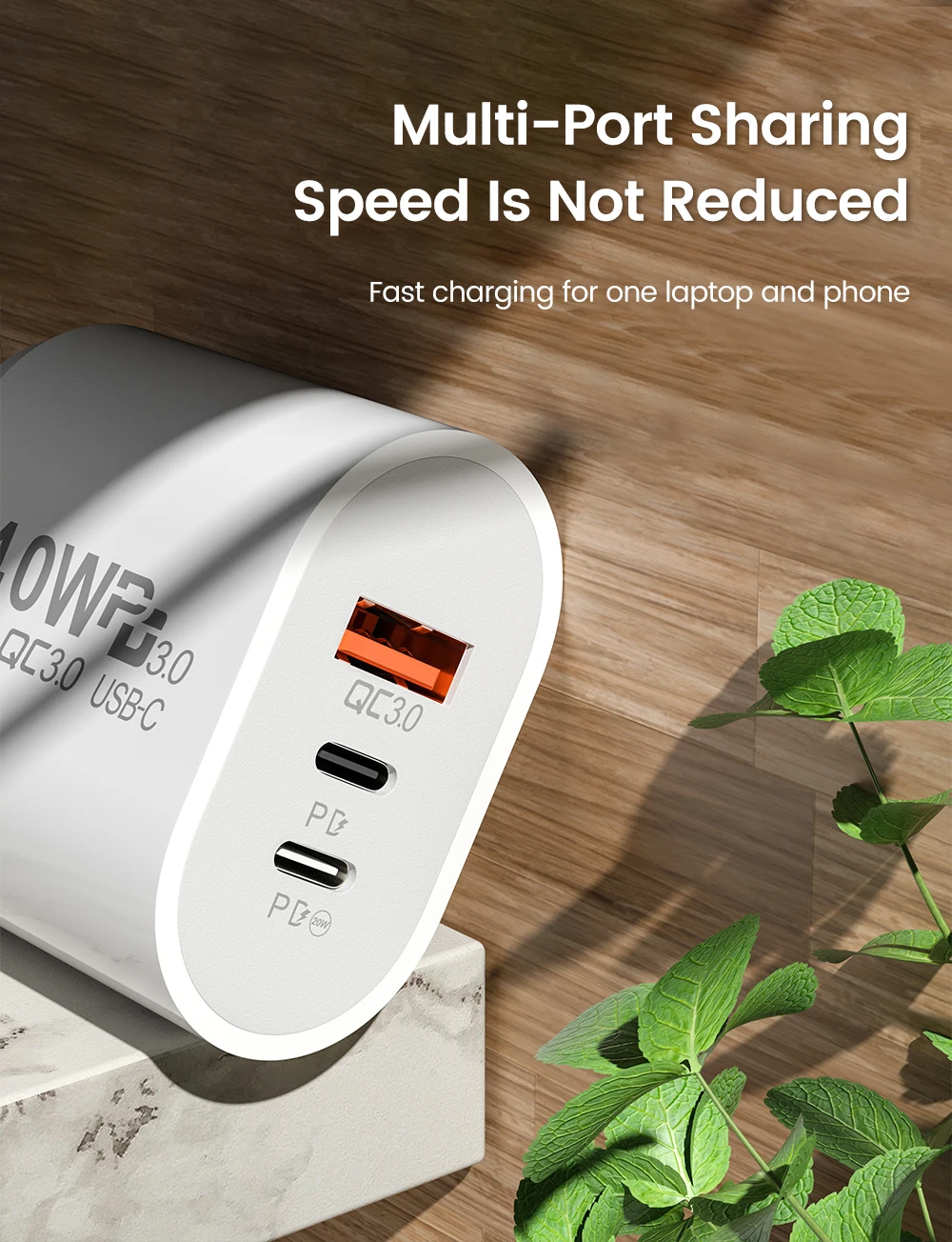 Fast USB Wall Charger QC 3.0 PD 20W - Universal Compatibility