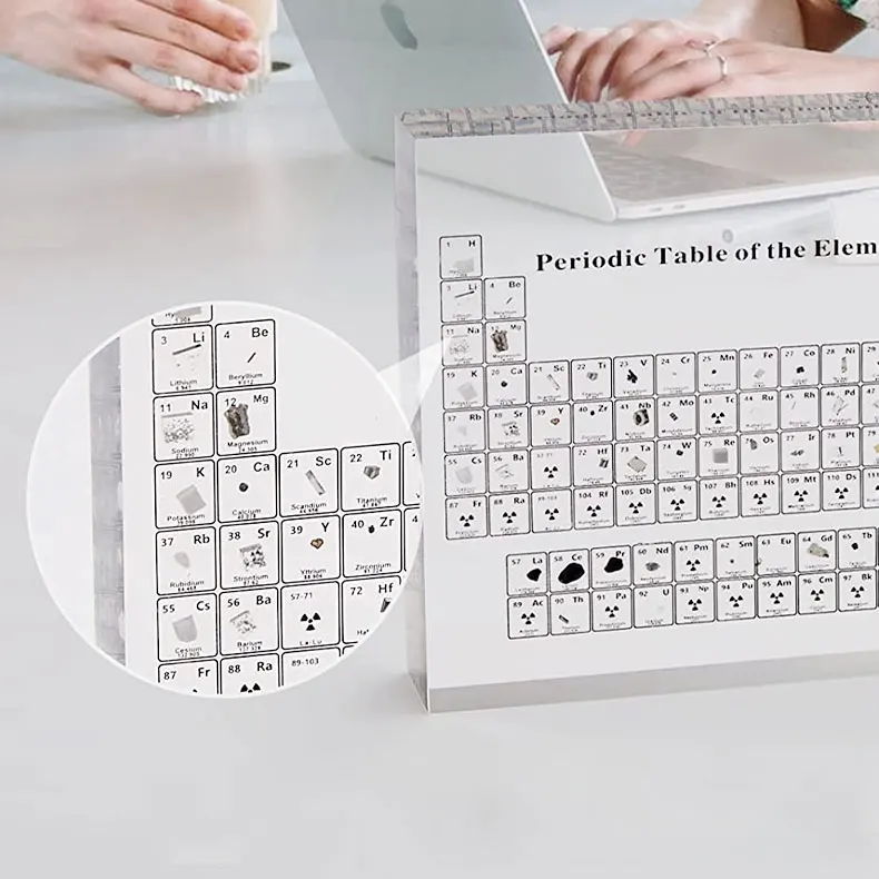 Periodic Table Glass Cubes - Chemistry Puzzle Gifts