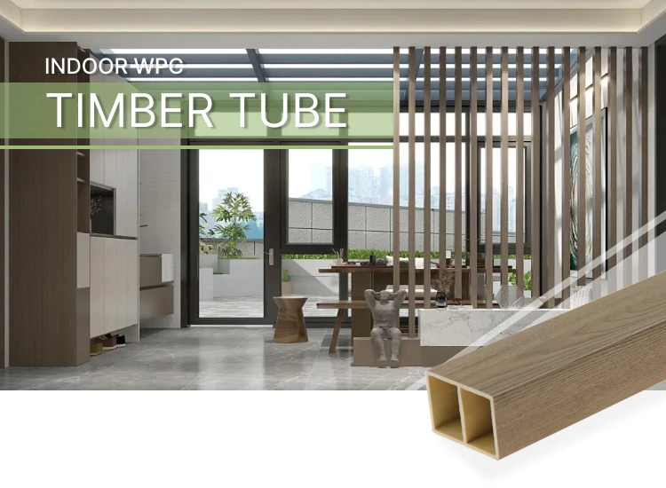 Fuju Wood Plastic Composite Decorative Indoor Hollow Square Waterproof ...