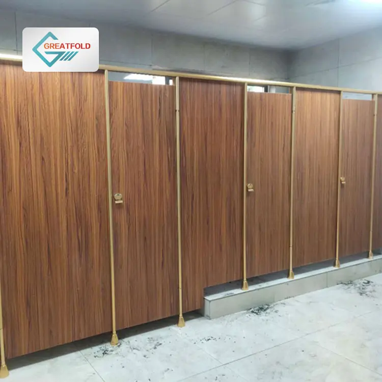Bathroom Divider Wall Room Waterproof HPL Toilet Cubicles