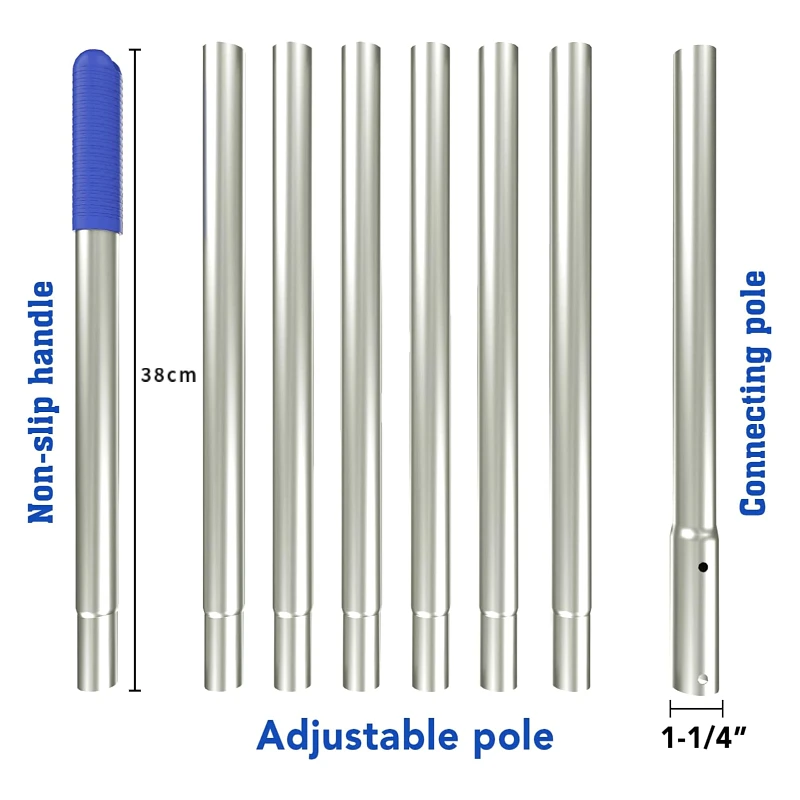 Aluminum Swimming Pool Pole Adjustable Aluminum Telescopic Swimming Pool Pole - Buy Telescopic ...