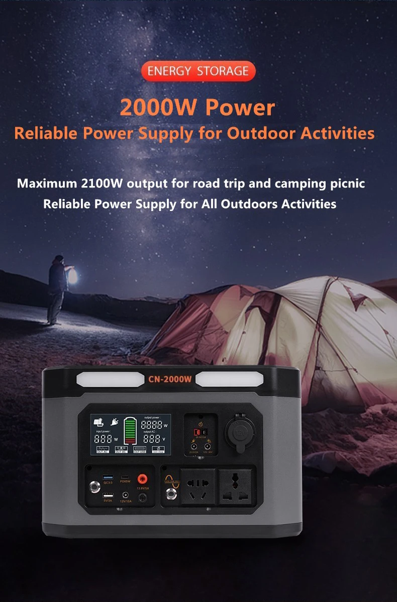 Ecozone 2000w Solar Portable Power Station Best Selling Factory Supply ...