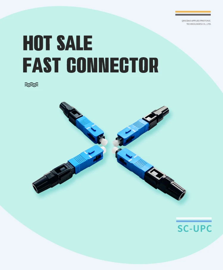 Optical Fast Connector Sc Upc Apc Ftth Drop Quick Connector Filed ...