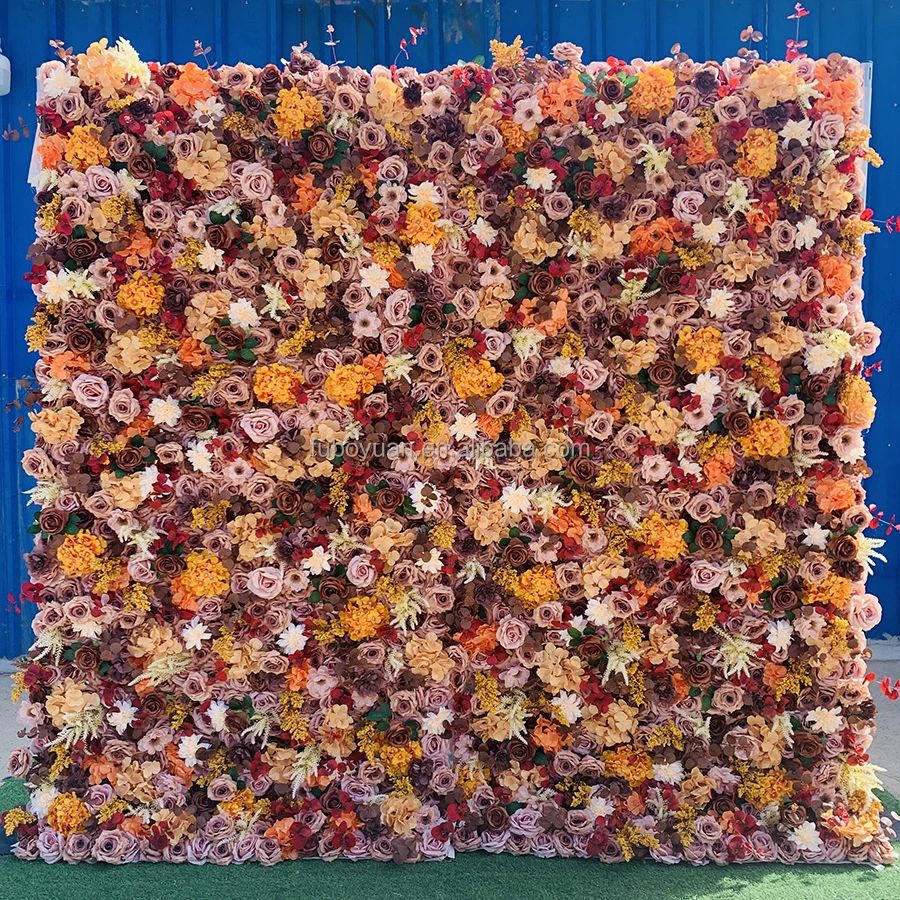 S037 Custom Flower Wall Panel Backdrop Flower Arrangement Wedding ...