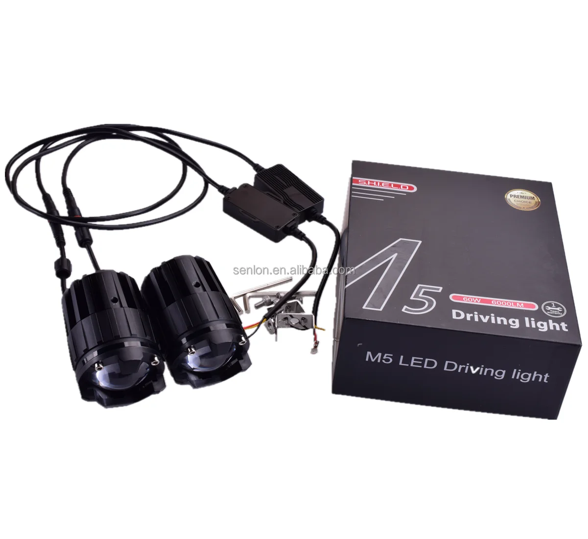 M5 Dual Lens Headlight Led Work Light For Light Dual Colors Motorbike ...