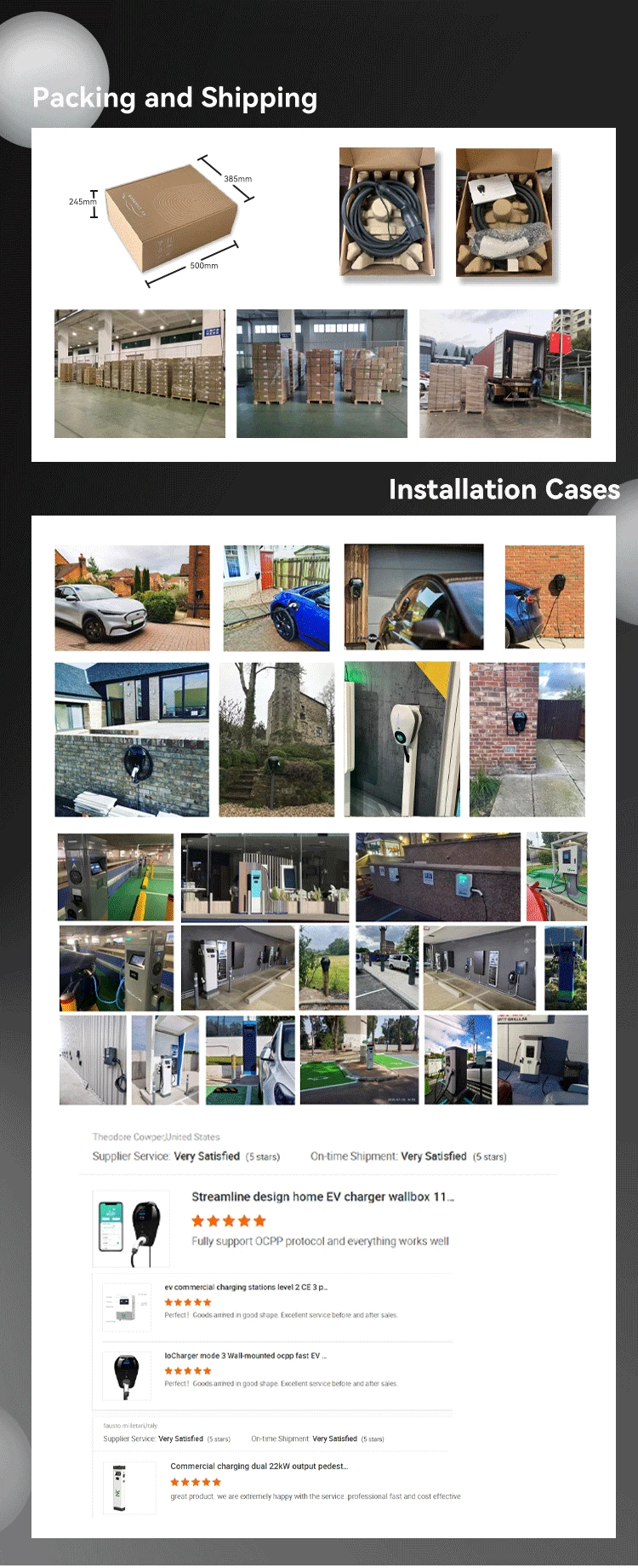 Dynamic Load Balancing 22kw Ocpp2.0.1 Commercial Level2 Type 2 Electric ...