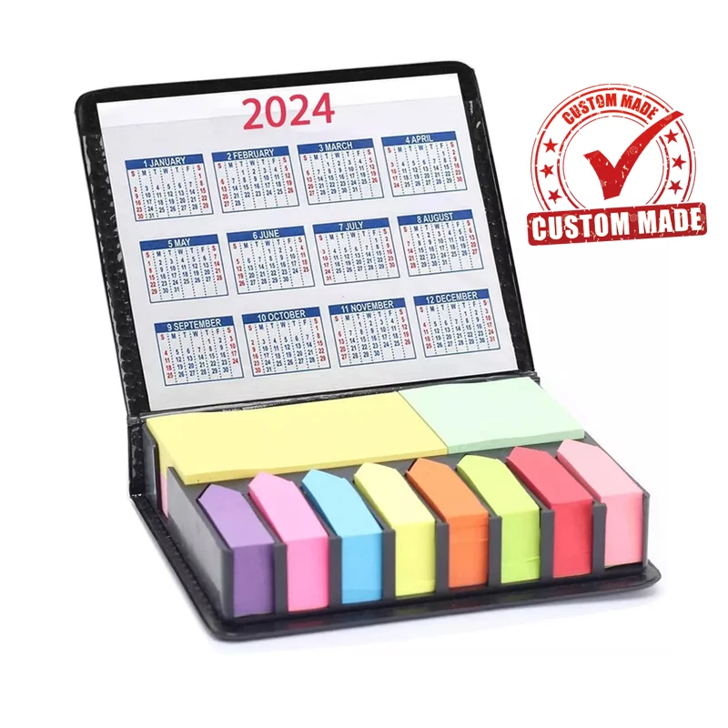 2024 Custom PU Rectangular Calendar Sticky Notes Hot Sale