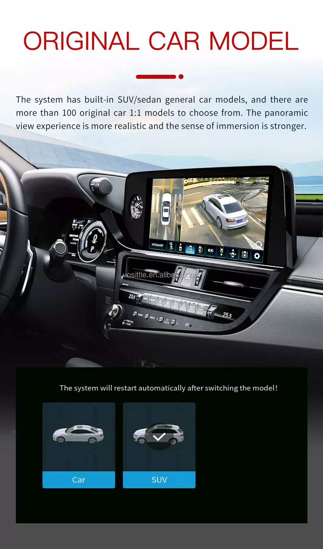 T7 3D PLUS Car Panoramic Camera - 360° Bird View Security