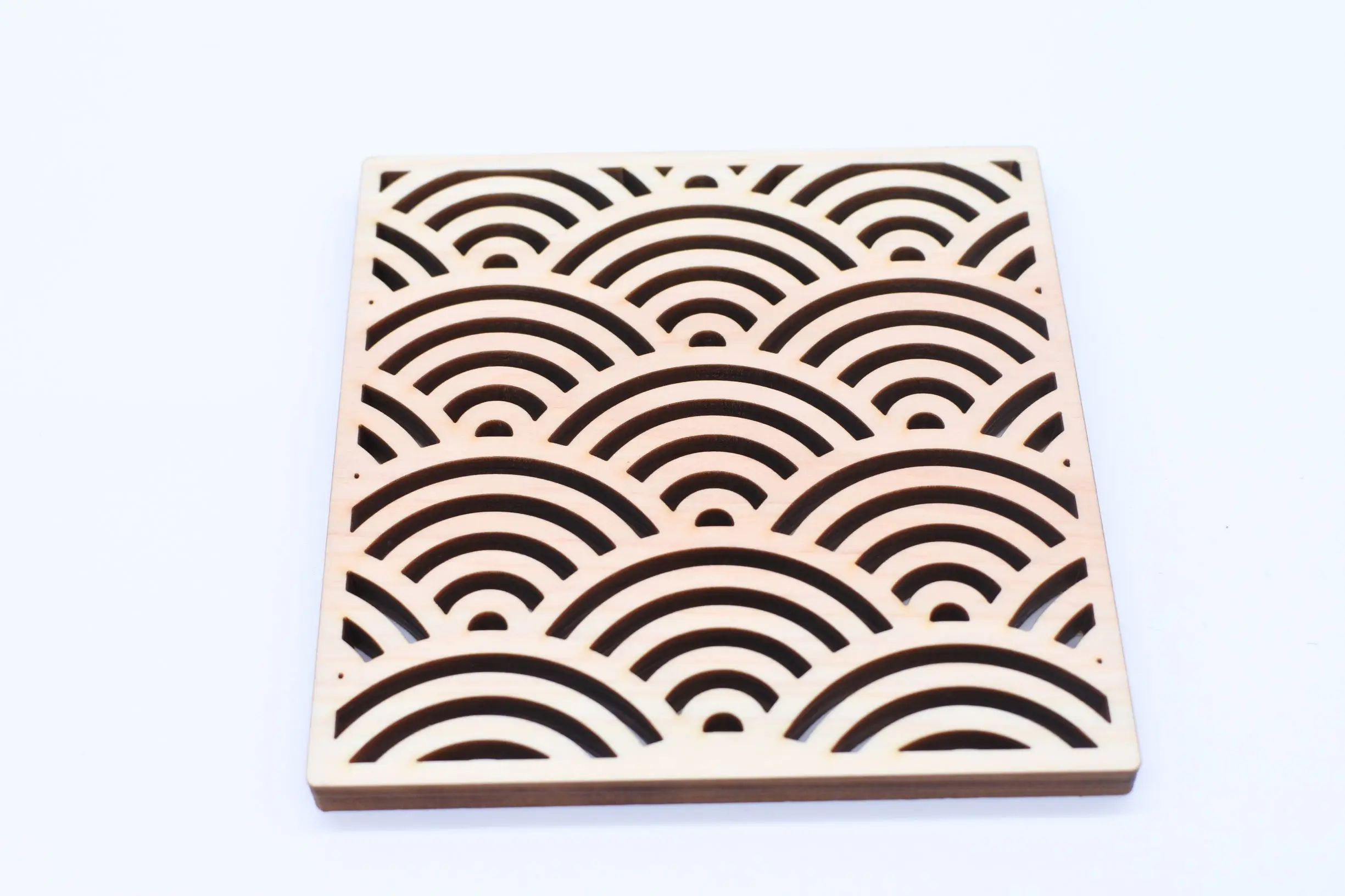 Wooden Coaster -karakusa- Made Of Japanese Cypress A Coaster Or ...