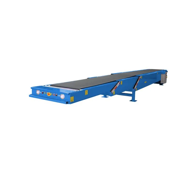 Cargo Handling 3 Sections Container Loading Unloading Extendable Platform Telescopic Belt ...