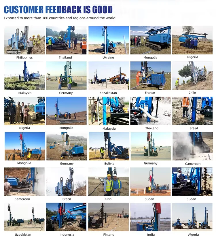 4M Solar Station Construction Pile Foundation Screw Piling Ramming ...