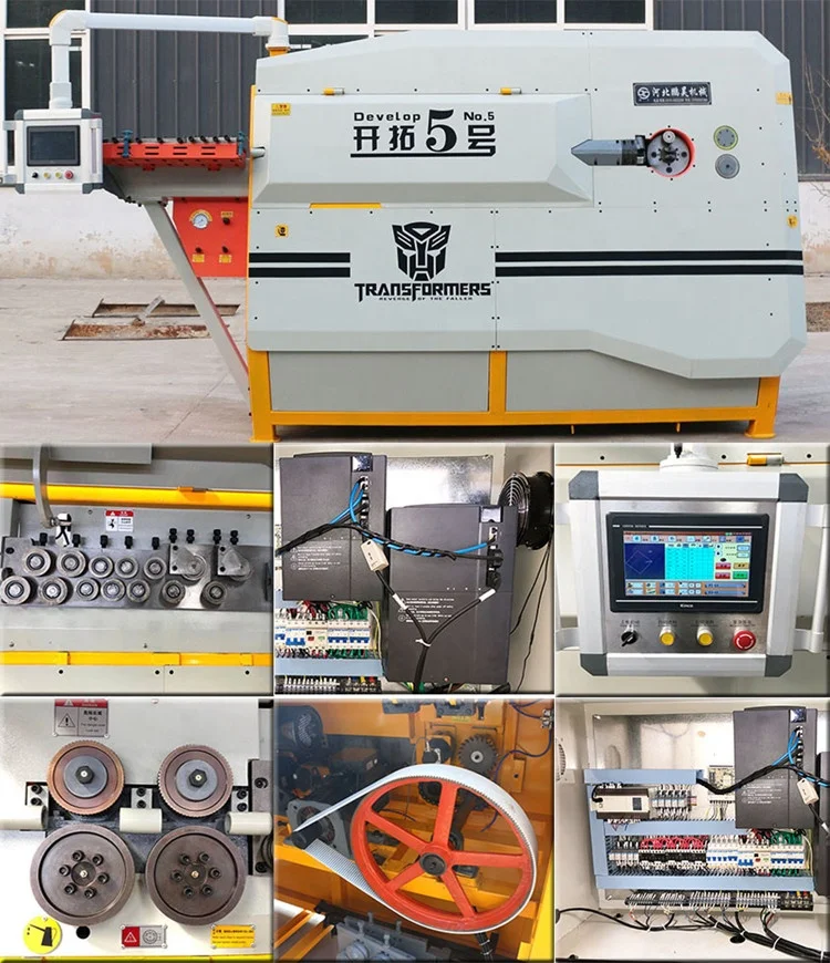 With Servo Motor Cnc Stirrup Bending Machine Automatic Rebar Bending ...