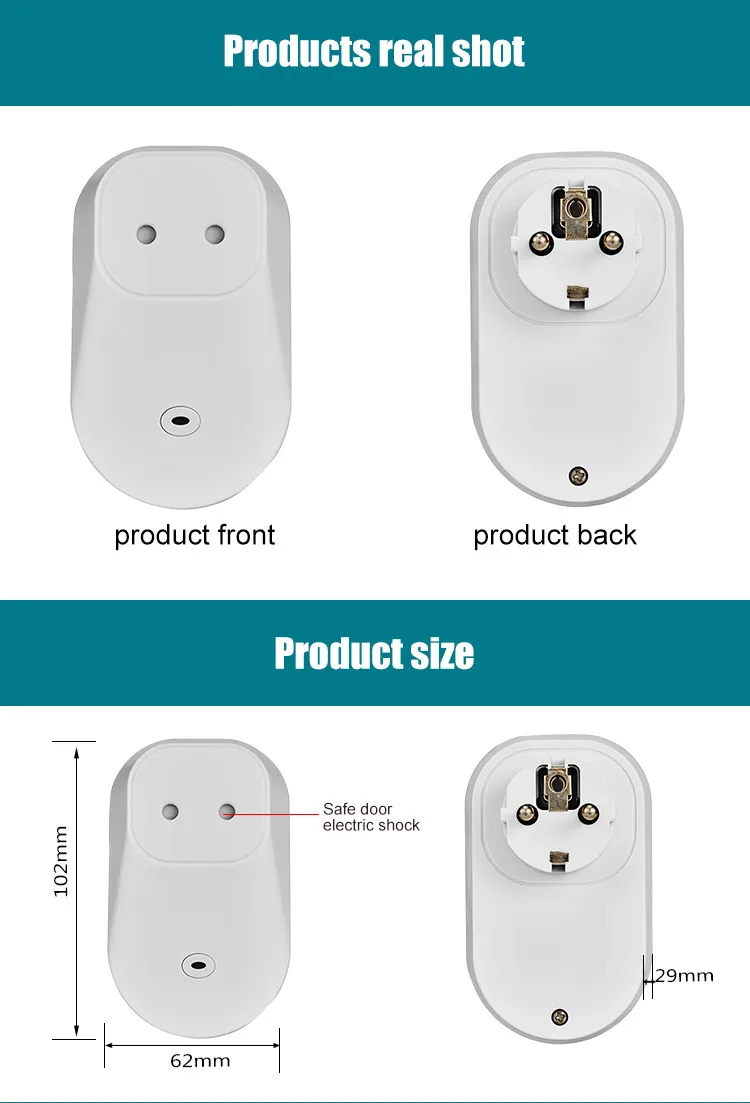 Custom Iot Cover Wifi Shell PC ABS Box - European Socket
