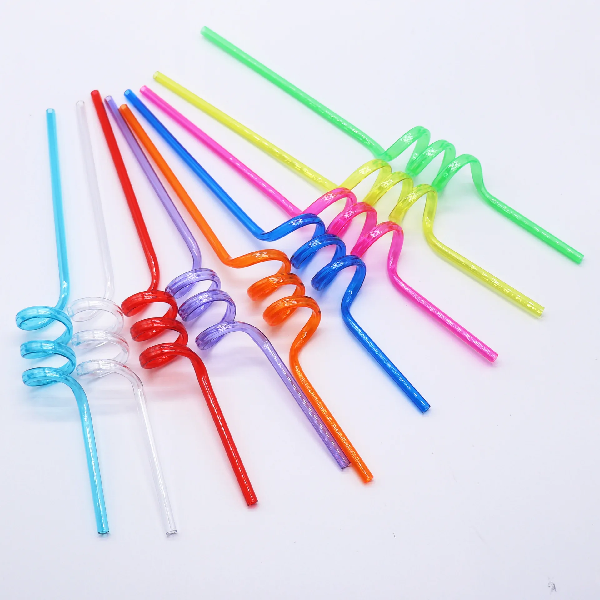 Birthday Party Crazy Straws - Silly, Colorful Drinking Straws