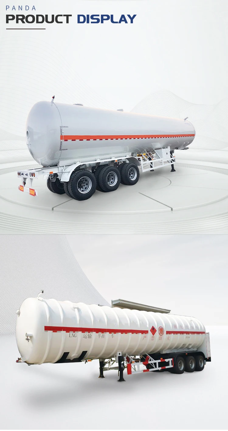 Panda 3 Axle 60000liters Lng Cryogenic Tank Semi Trailer For Sale - Buy ...