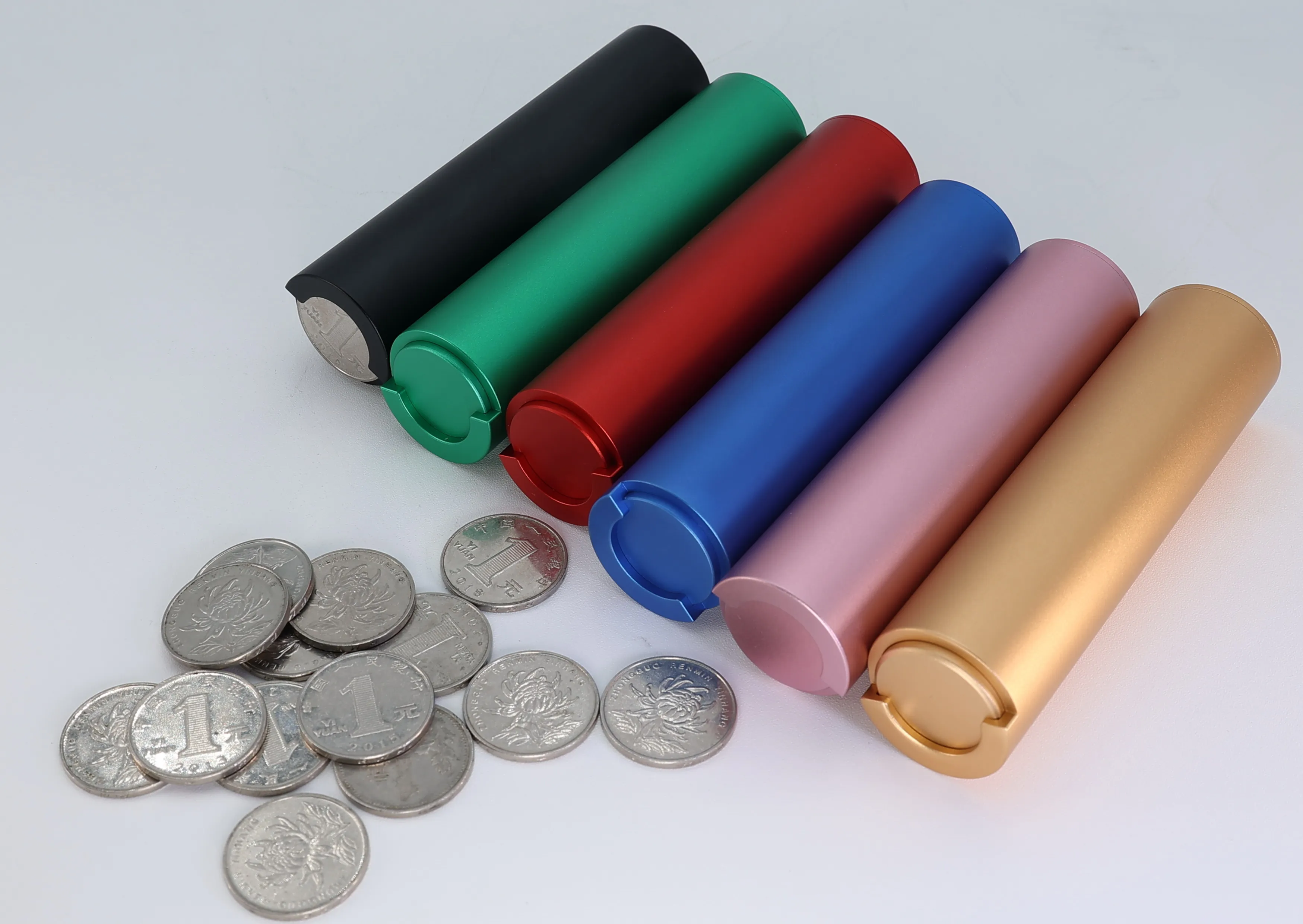 Aluminum Coin Holder Dispensers - Portable & Durable
