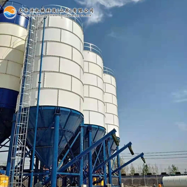 100 Ton Cement Silo Sheet Type Concrete Silo For Concrete Batching ...