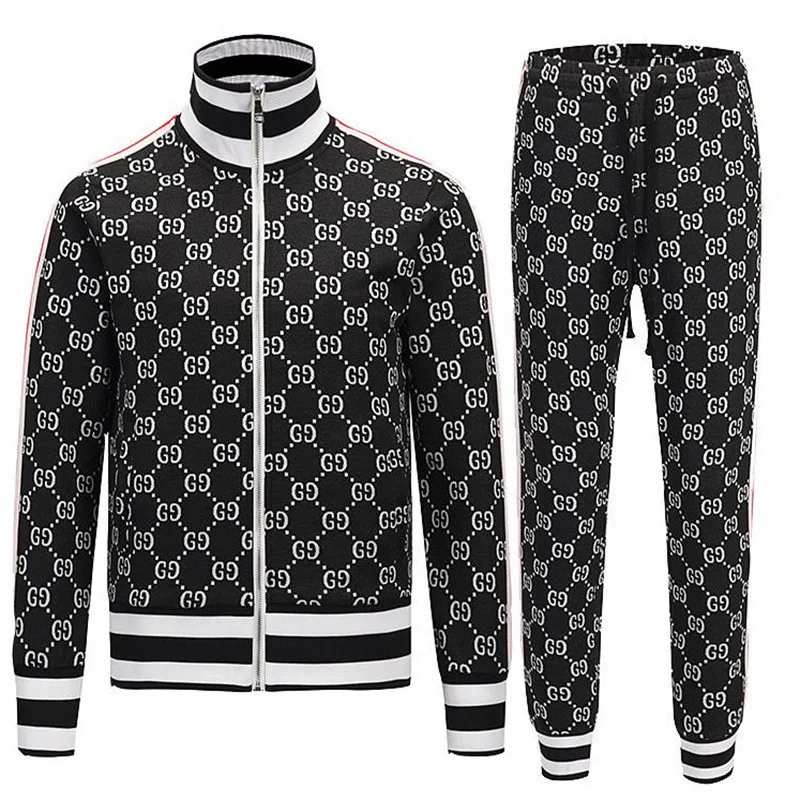 Latest Design Men's Two Piece Set Urban Front Zipper Enclosure Track ...