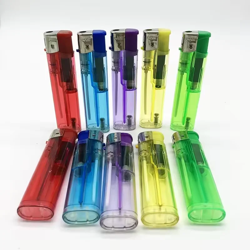 5 Color Factory Slim Plastic Lighter Electric Custom Logo Gas Lighters ...