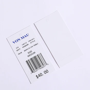 Custom Logo Qr Code Hangtag Clothing Printing Paper Hangtags Logo ...