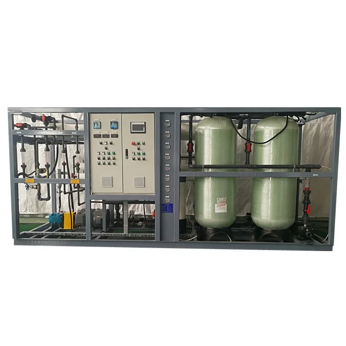Large SWRO RO Seawater Desalination system Skid Mounted RO seawater ...