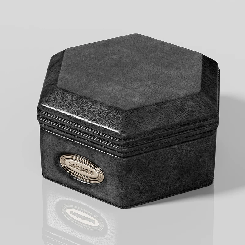 Hexagon Leather Alligator Belt Gift Box Custom Luxury Packaging Man ...