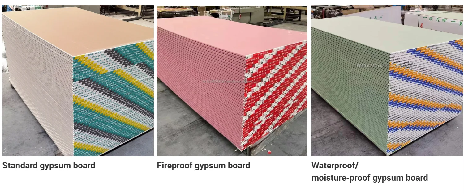 1200x2400 Moisture Resistant Gypsum Board Drywall Ceiling Plaster Board ...