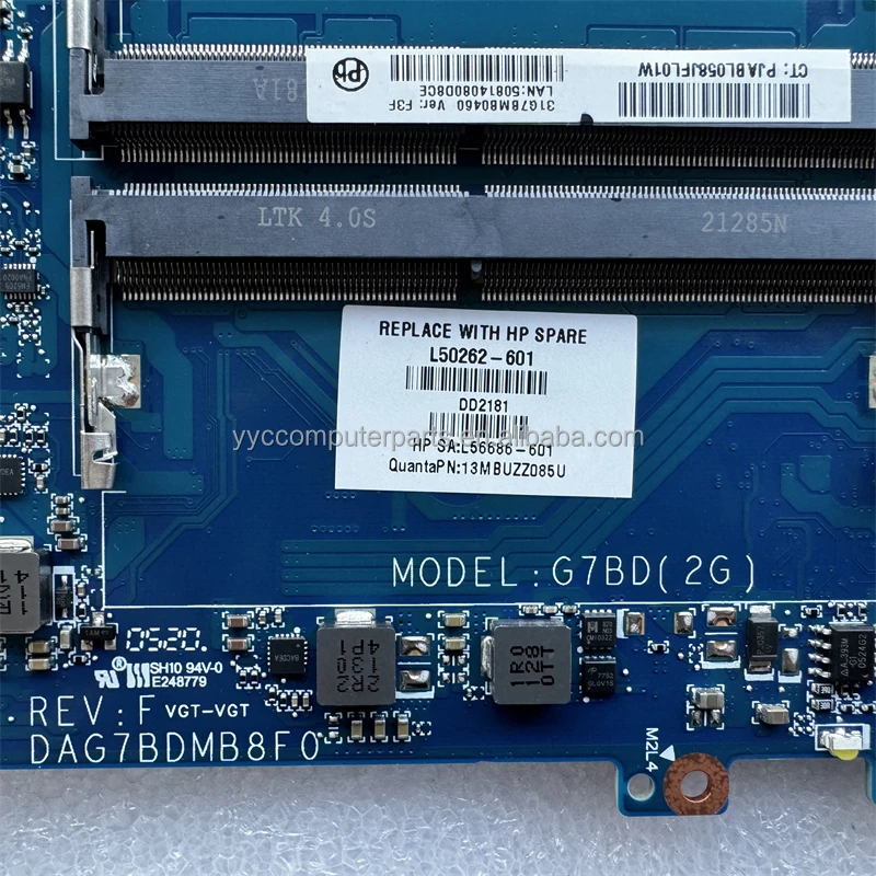 HP Pavilion Laptop 15-CS Motherboard L50262-601 Tested