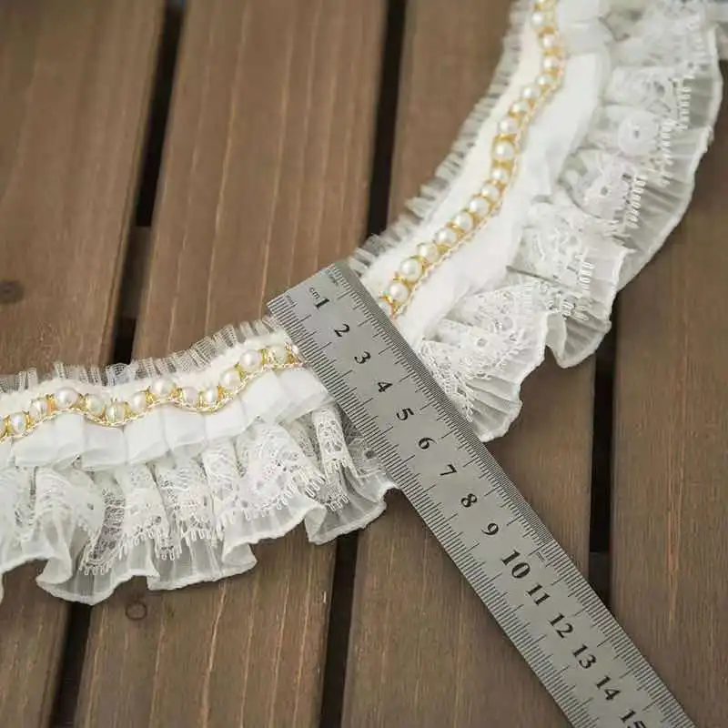 Chiffon Tape Ribbon Ruffle Lace Pleated Chiffon Lace Trim